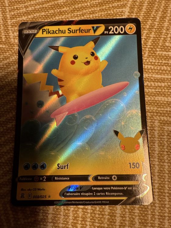 Pikachu Surfeur V 008/025 (Neu (gemäss Beschreibung)) in Troinex für ...