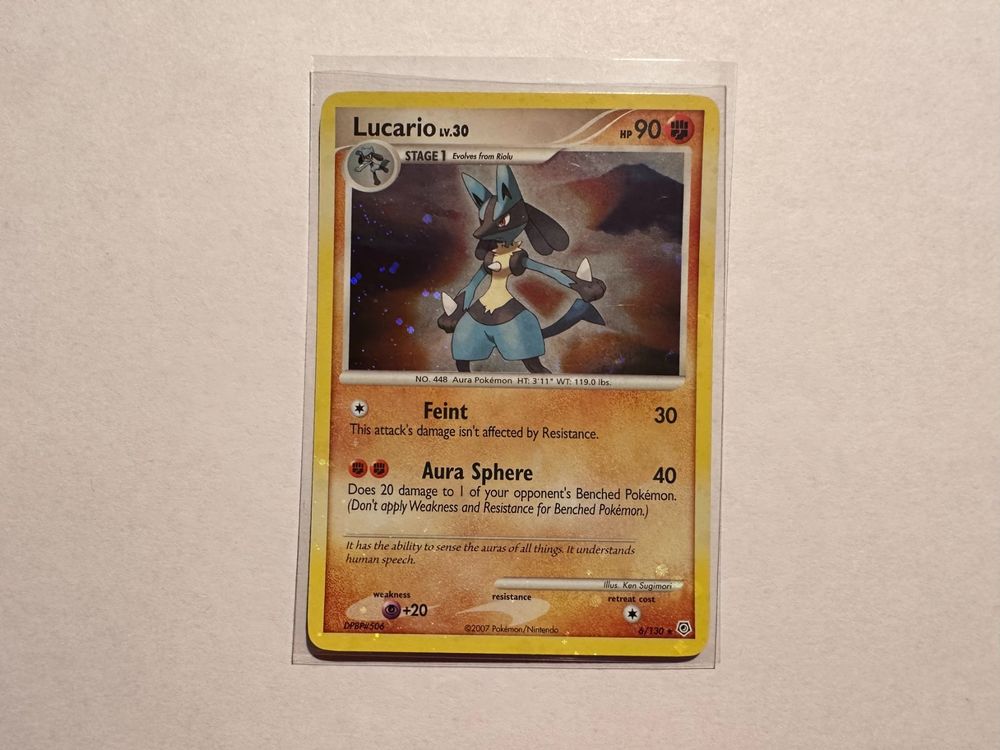 Lucario holo bleed Diamond & Pearl Base EN (Gebraucht) in Hagendorn für ...