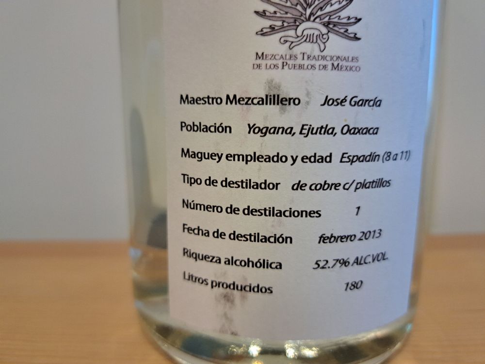 Mezcal Maestro Jose Garcia, 52.7% (Neu (gemäss Beschreibung)) in ...