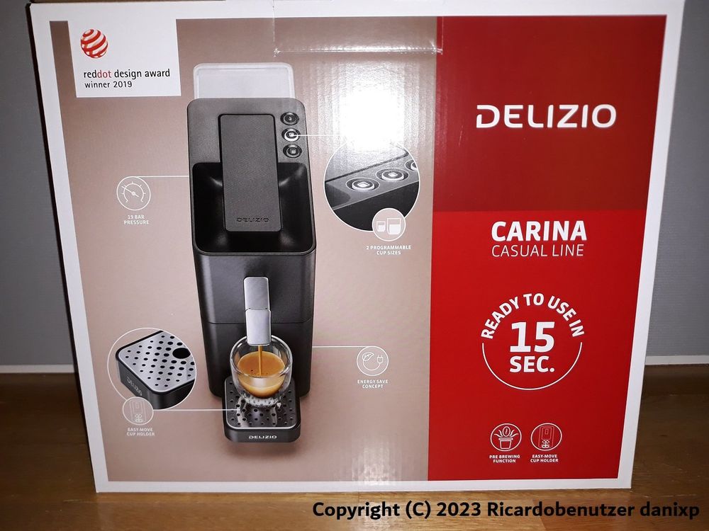 Delizio Carina Kaffeemaschine mit Kapselsystem / NEU m. G. (Neu und ...