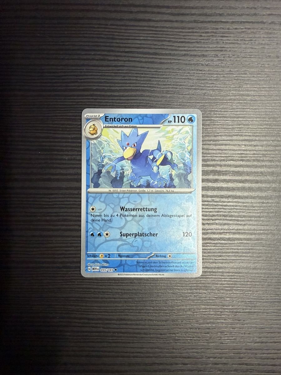 Pokemon TCG 151/Entoron 055-165[Reverse Holo]🇩🇪 (Neu (gemäss ...