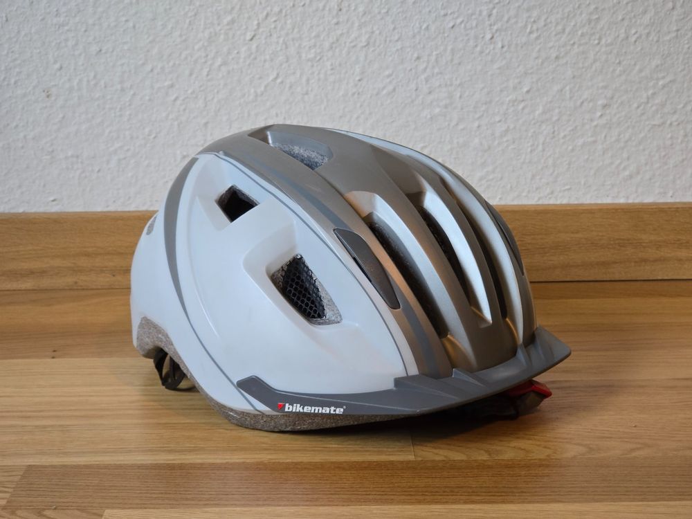 Velohelm Fahrradhelm Bikemate Weiss Gr. 59-64 cm L/XL (Gebraucht) in ...