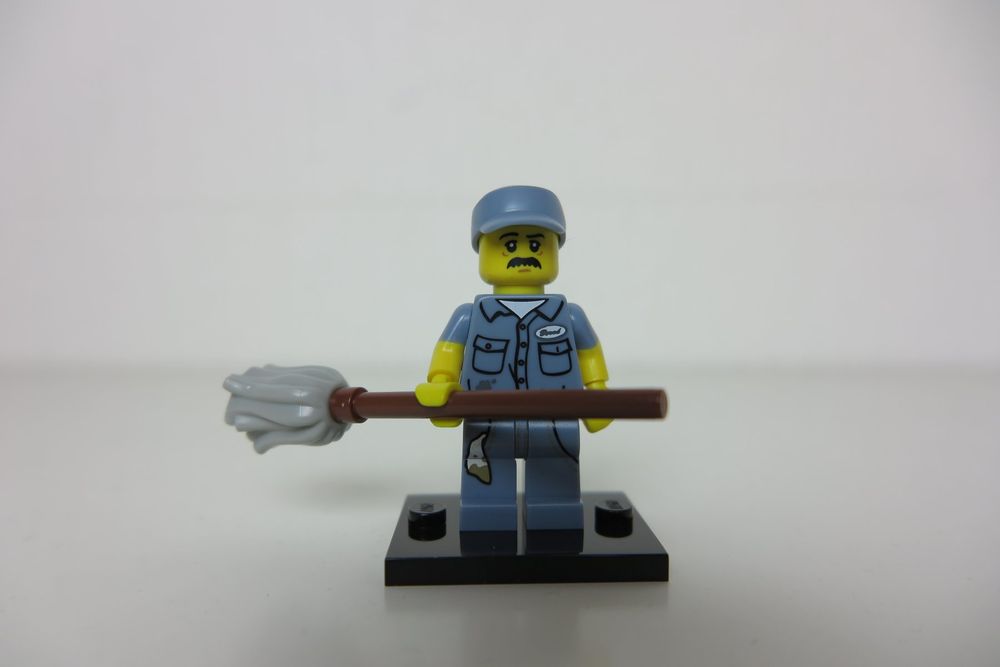 LEGO Minifigur CMF Serie 15 Hausmeister (Neu (gemäss Beschreibung)) in ...