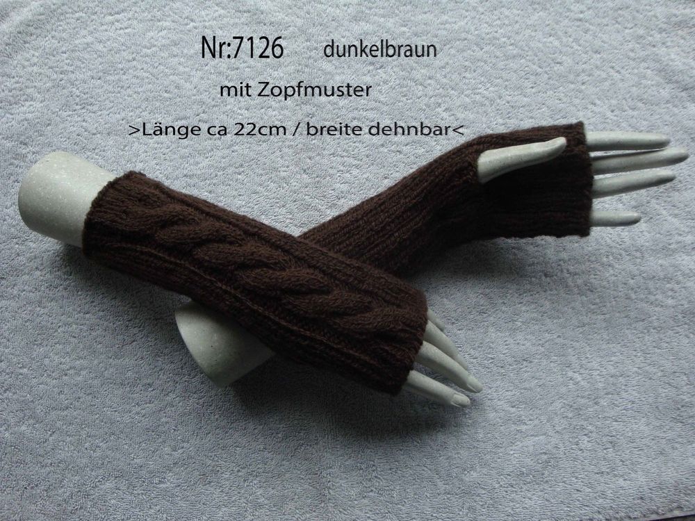 Pulswärmer mit Zopfmuster / Auswahl (Neu und originalverpackt) in Bollodingen für CHF 13 – mit ...