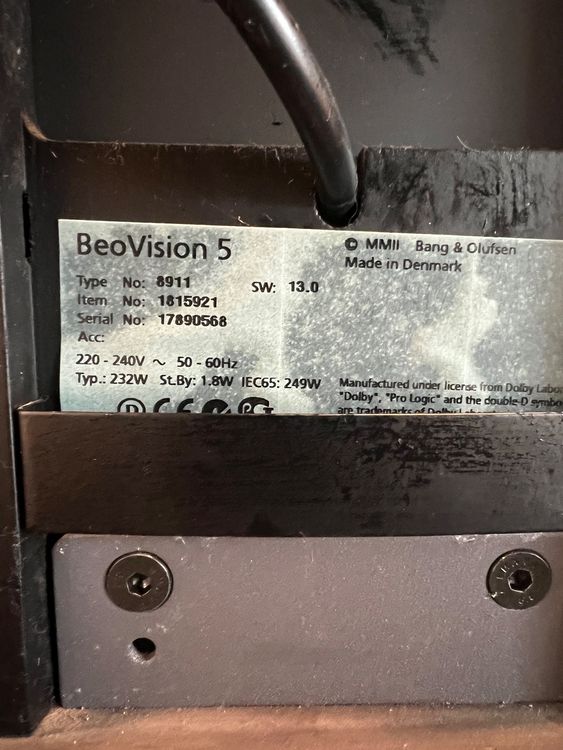 B&O Beovision 5 (Gebraucht) in Leimbach AG für CHF 5 – mit Lieferung ...