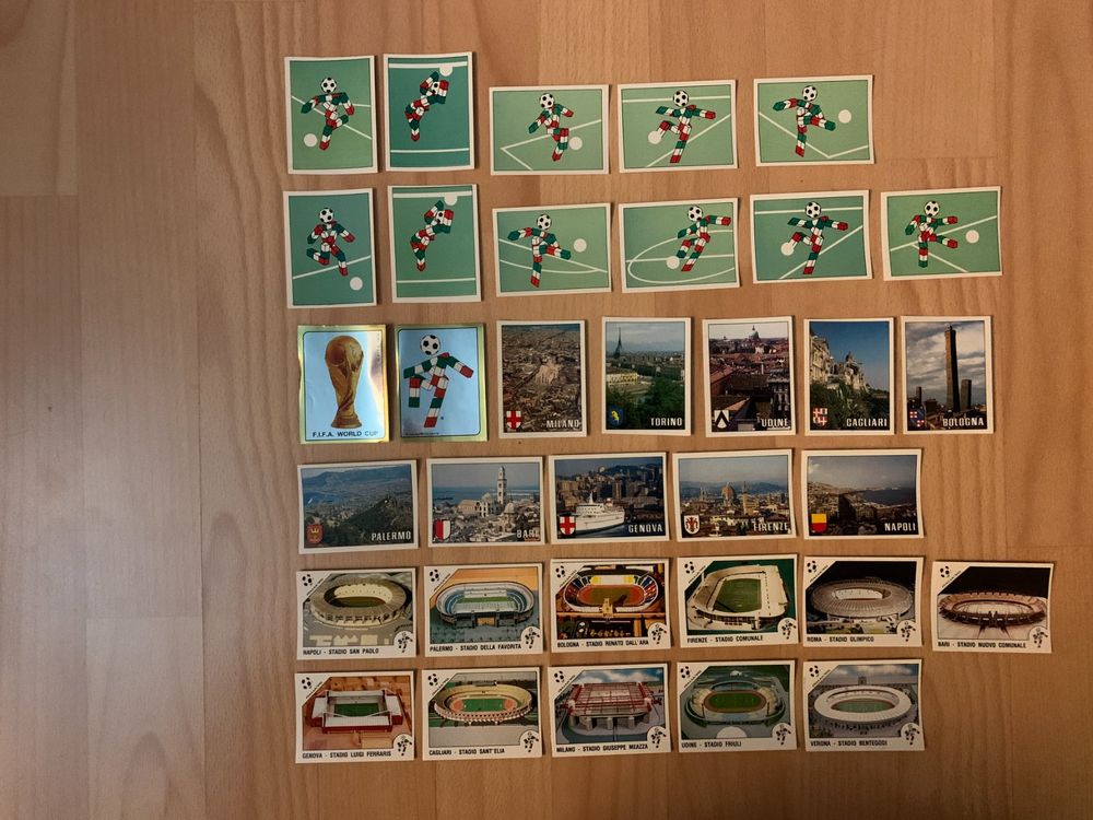 Panini Football Sticker WM Italia 90 - Stadion, Maskottchen (Gebraucht ...