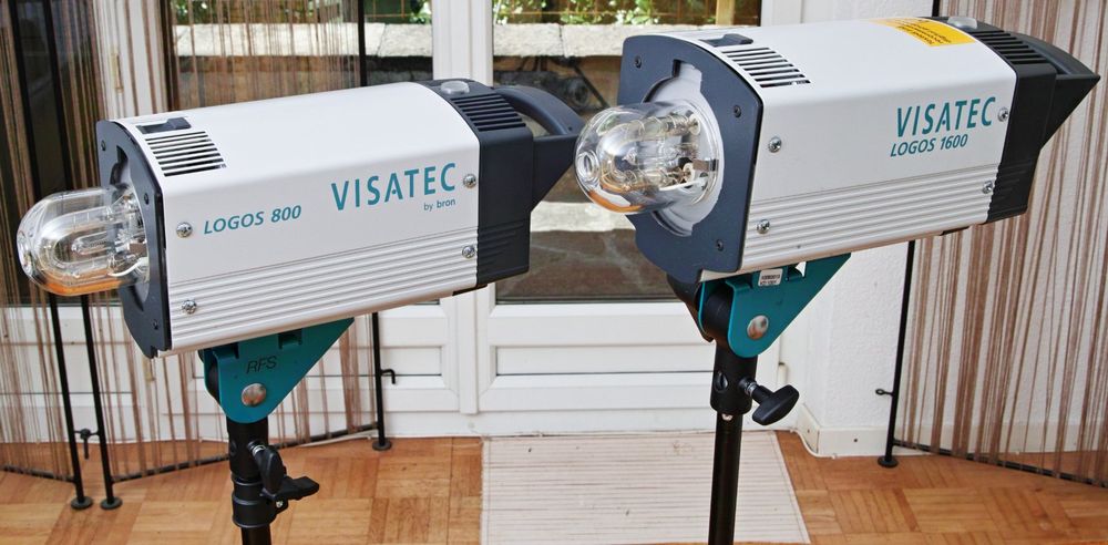 Studioblitzanlage Broncolor Visatec Logos 800 u. Logos 1600 (Gebraucht ...