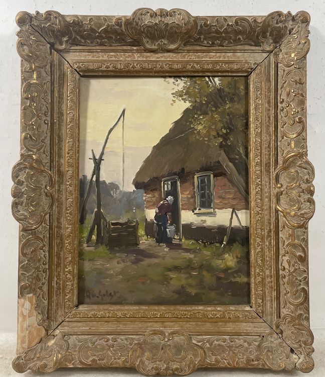 Bauernhof Szene Gemälde unleserlich Signiert (Gebraucht) in Root für CHF 54 – mit Lieferung auf ...