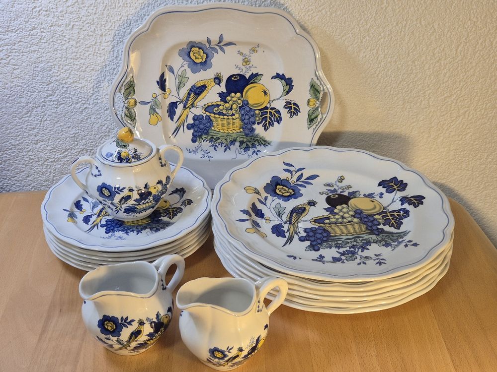 Spode Blue Bird Set – 12 Teller & Serviceteile (Gebraucht) in Thun für ...