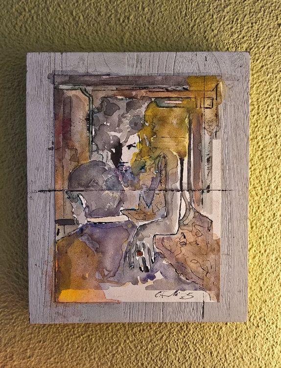 AQUARELL "SIE" UNIKAT 23.5 x 30 cm (Neu (gemäss Beschreibung)) in Kloten für CHF 55 – mit ...