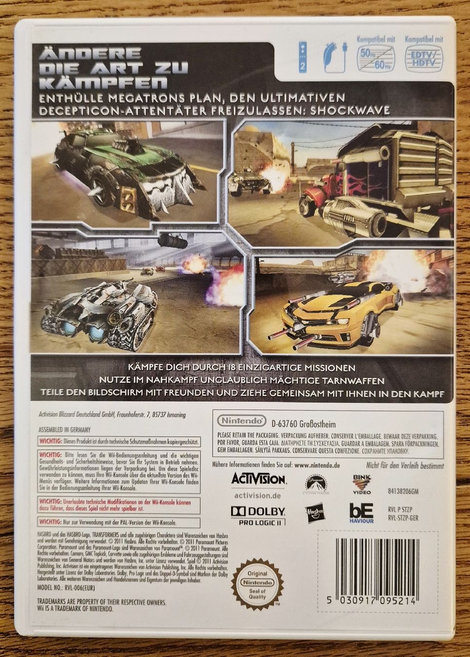 Transformers 3 – Dark of the Moon (Stealth Force Edition)Wii (Gebraucht ...