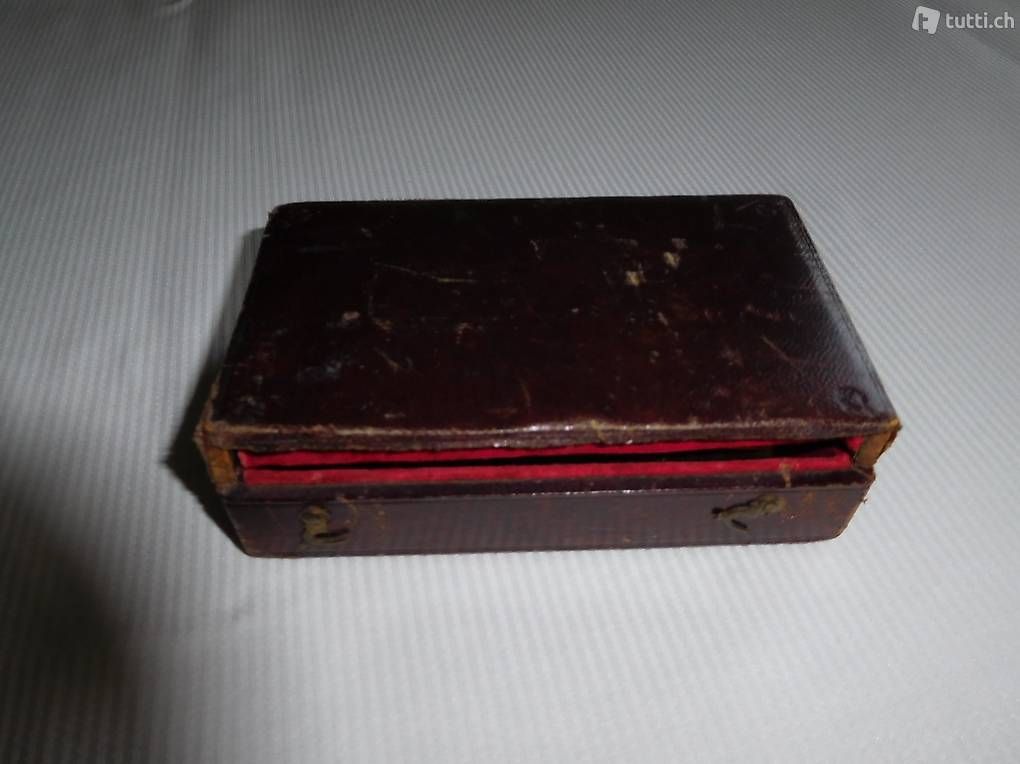 Antike Box/Schachtel für ein Teleskop/Fernrohr mit Halterung (Gebraucht ...
