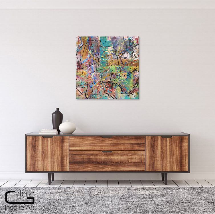 Original Kunst Galerie Gemälde "Shimmer" von Dieu (Neu (gemäss Beschreibung)) in Dresden für CHF ...