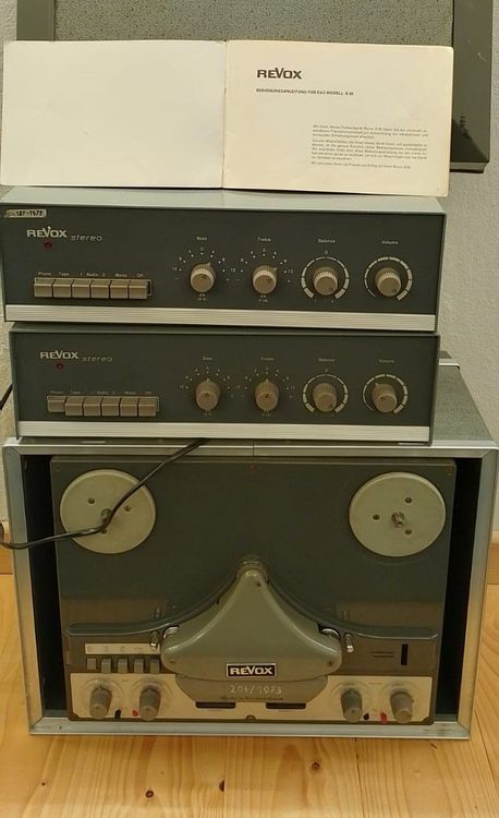 1x Revox Tonband G36, 2x Revox Röhrenamp Mod. 40, Rarität (Defekt) in ...