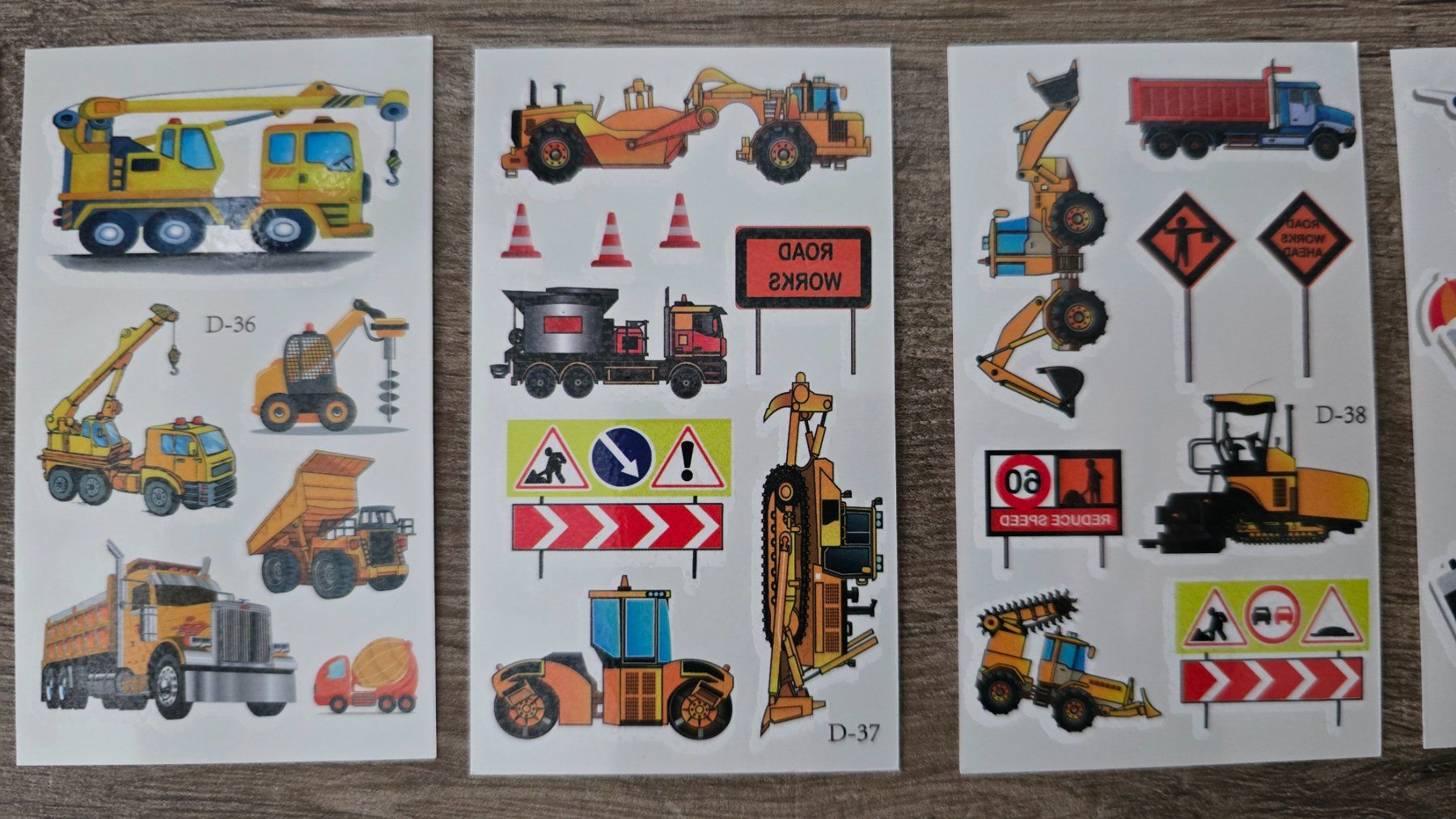 Abzieh Fake Tattoo - 5 Folien mit verschiedenen Motiven (Neu und ...