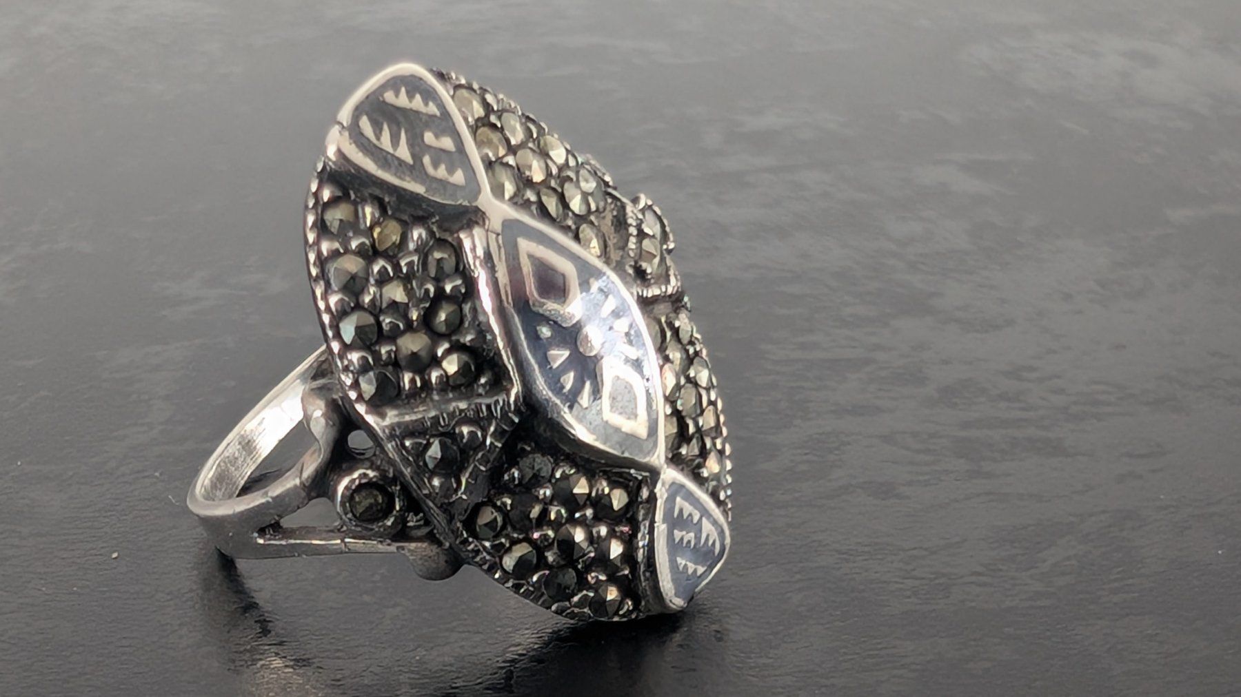 Erstaunlich Vintage Ringe Silber Bild