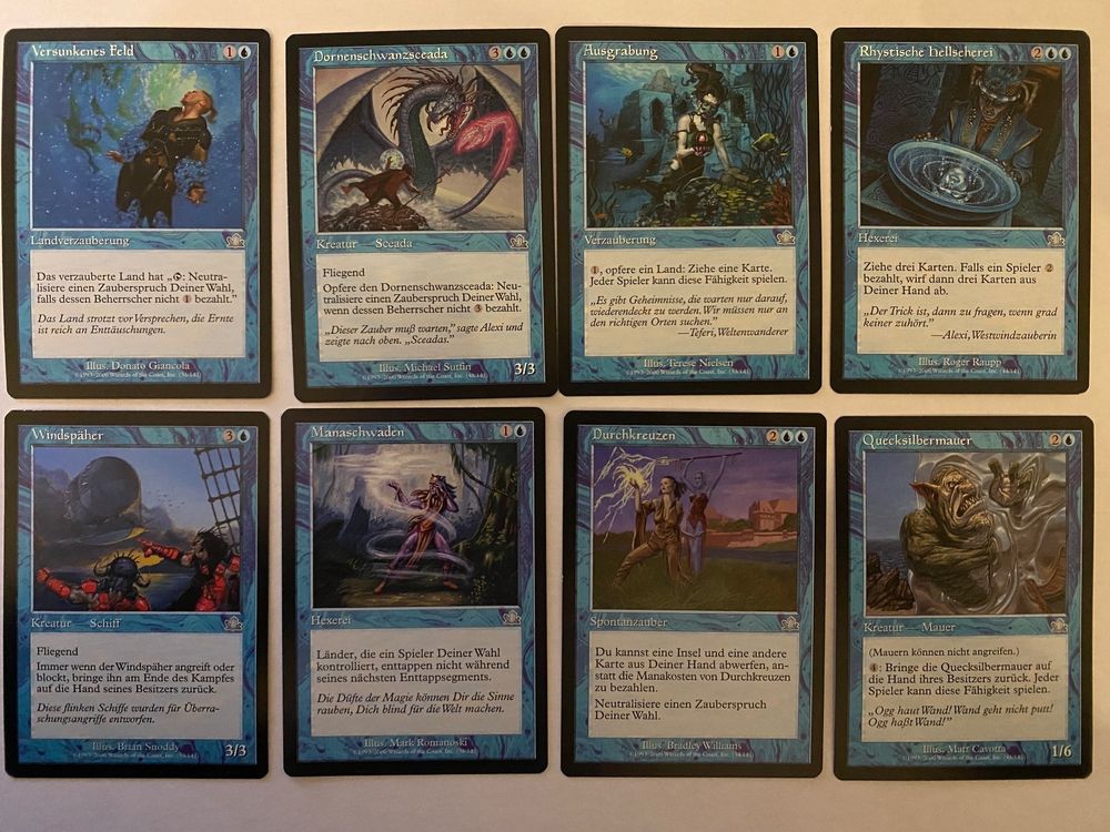 8 Uncommon Blue Cards - Prophecy | Kaufen auf Ricardo