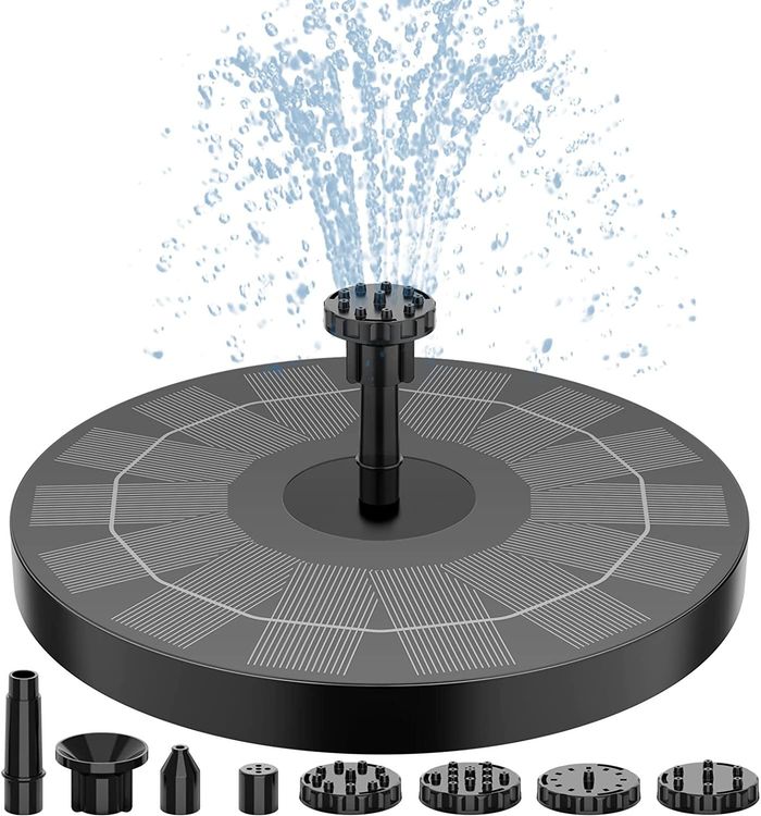 2.5W 160mm Solarbrunnen Solar Teichpumpe Fontäne Wasserpumpe (Neu und originalverpackt) in ...