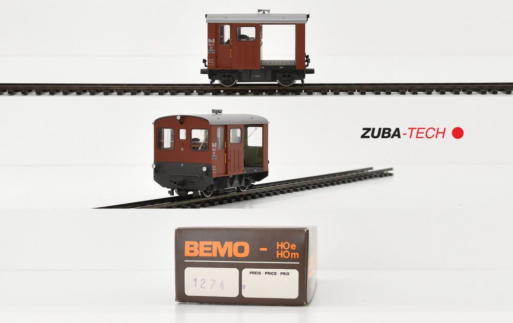 Bemo 1274 Rangierlok Tm 2/2 der RhB H0m GS mit OVP (Gebraucht) in St ...