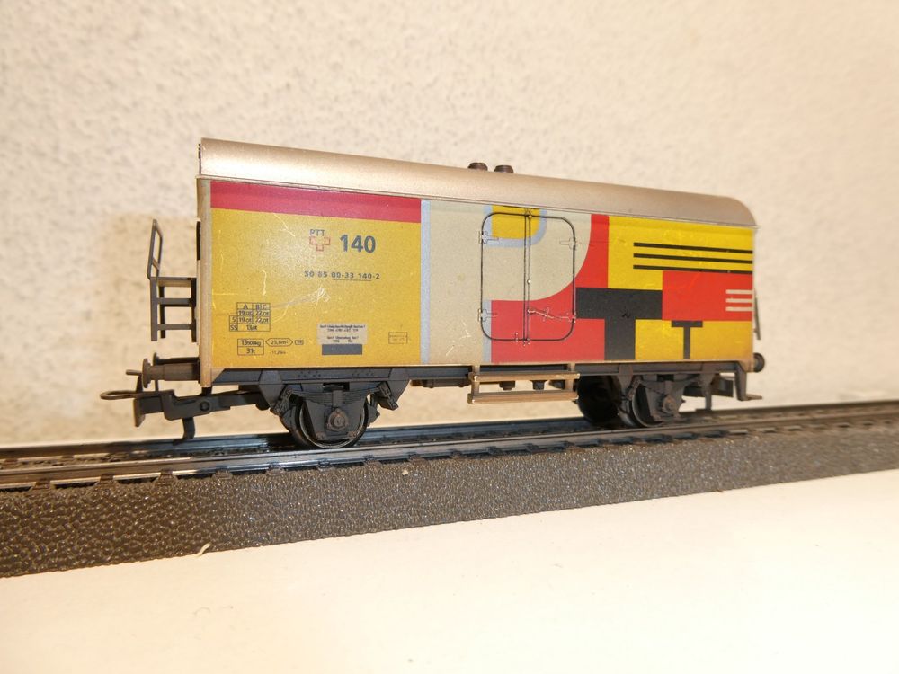 Märklin Güterwagen Postwagen PTT 140-2 gealtert HO (1) (Gebraucht) in ...