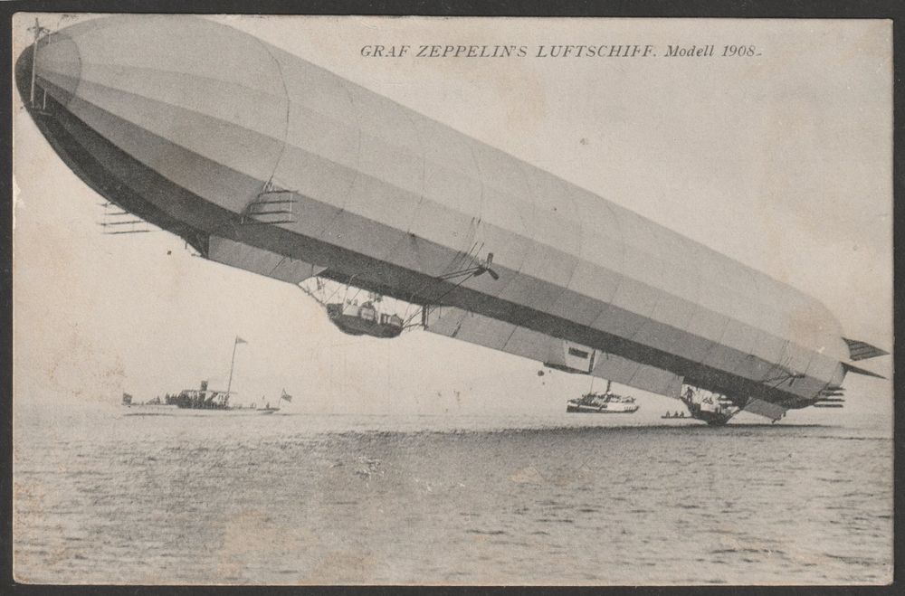 30.VI.08: AK Zeppelin, LZ 3 (ZI), ab KREUZLINGEN 1 Station (Gebraucht ...