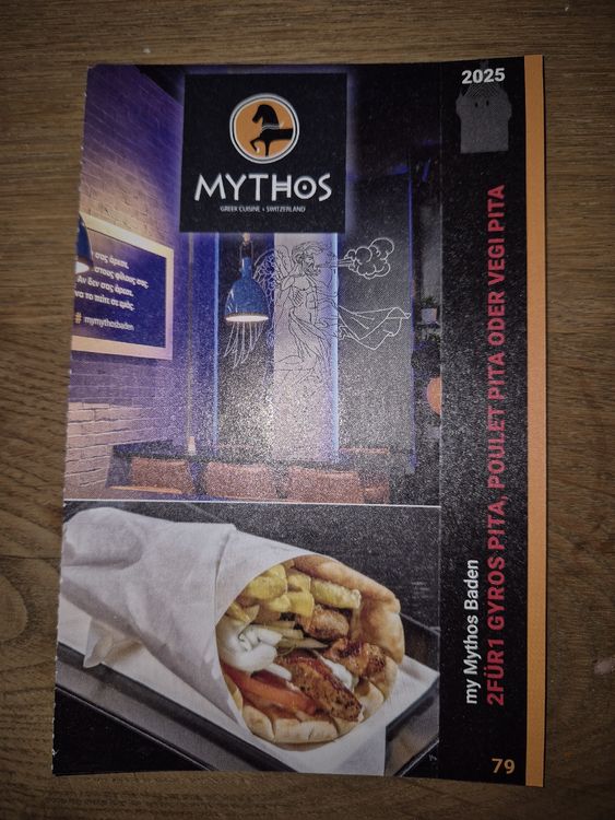 MyMythos Baden: 2 für 1 Gyros Pita (Neu (gemäss Beschreibung)) in ...