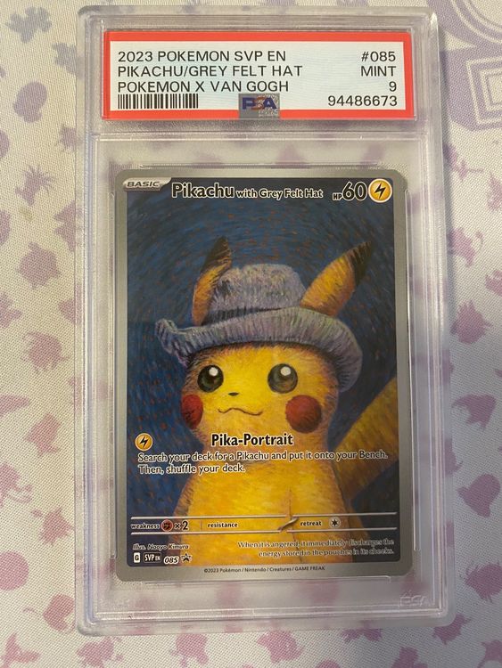 Pokemon - 85 - Pikachu with Grey Felt Hat - Van Gogh (Neu (gemäss ...