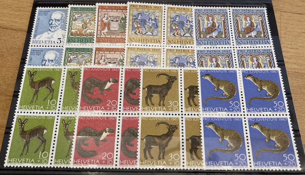 1967, PP und PJ Viererblöcke (**) Sammlung oder Frankatur !! | Kaufen auf Ricardo