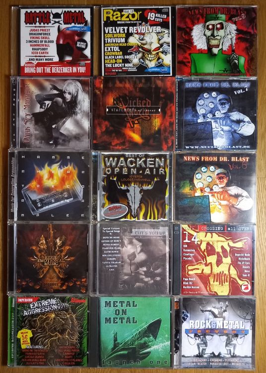 Heavy Metal Sampler Sammlung. 15 CDs. Siehe Foto. (Gebraucht) in ...