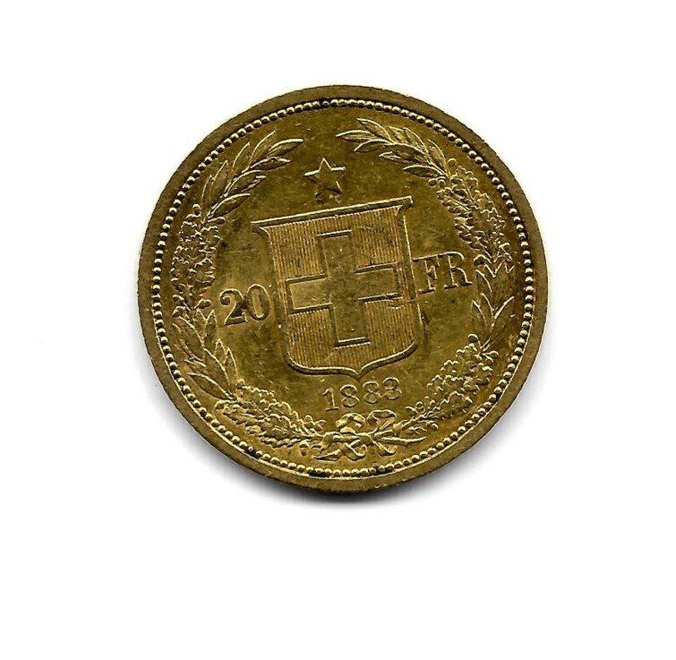 20 Franken Goldvreneli, rarer Jahrgang 1883, Helvetia (Gebraucht) in Thun für CHF 799 – mit ...