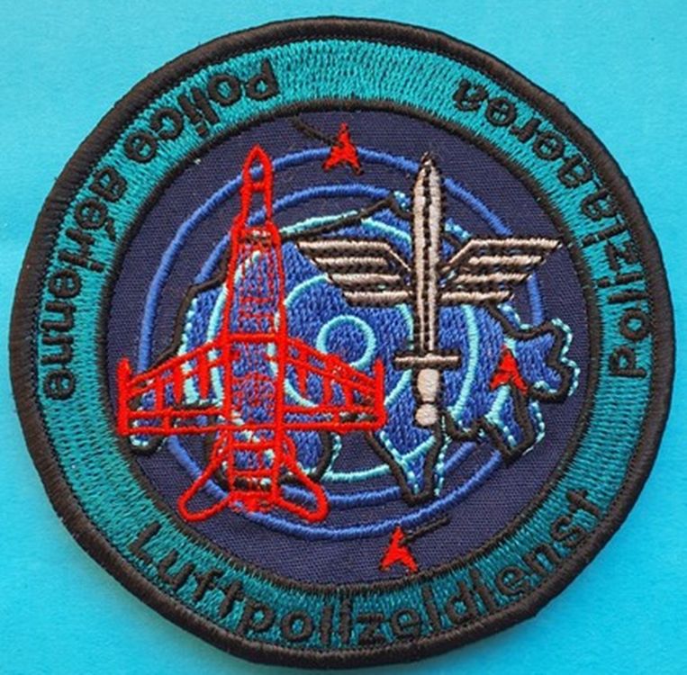 SWISS AIR FORCE Luftpolizeidienst Patch F/A-18 mit Klett (Neu (gemäss ...