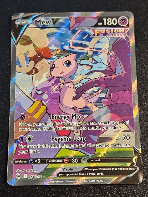 Mew V (FST 251) - ALT - Fusion Strike - SWSH - US (Gebraucht) in Paudex ...