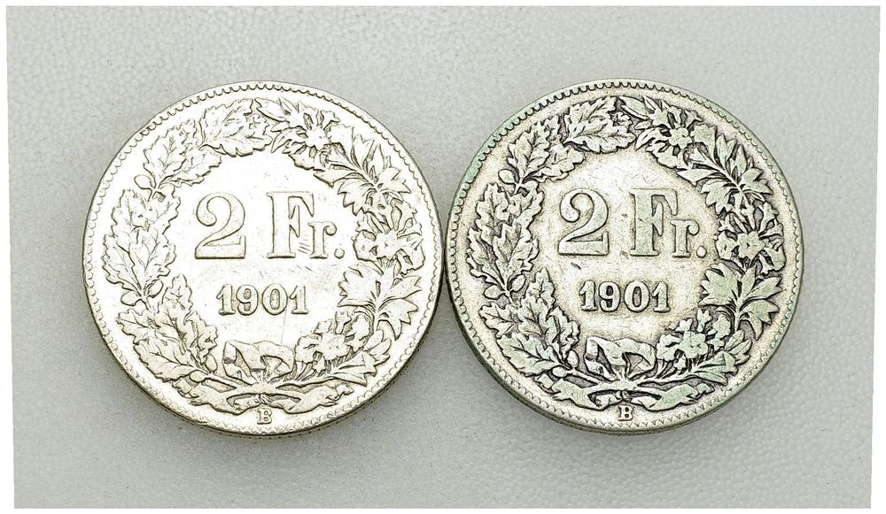 2 x 2 Franken 1901, seltener Jahrgang | Kaufen auf Ricardo