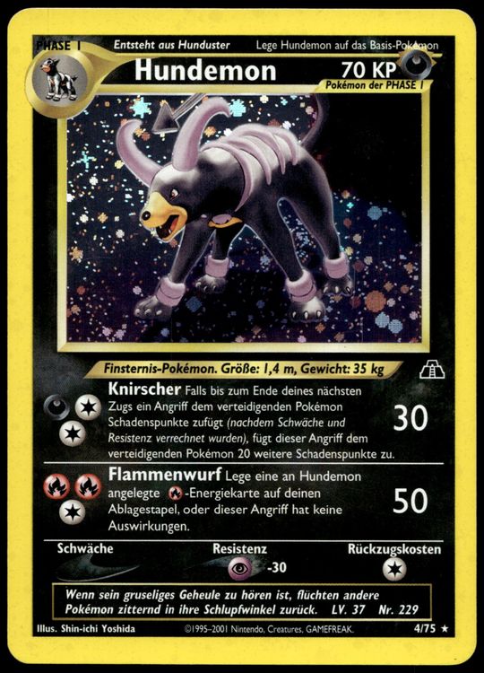 Hundemon 4/75 Holo Pokémmon Neo Discovery ab 1.- (Gebraucht) in Uster ...
