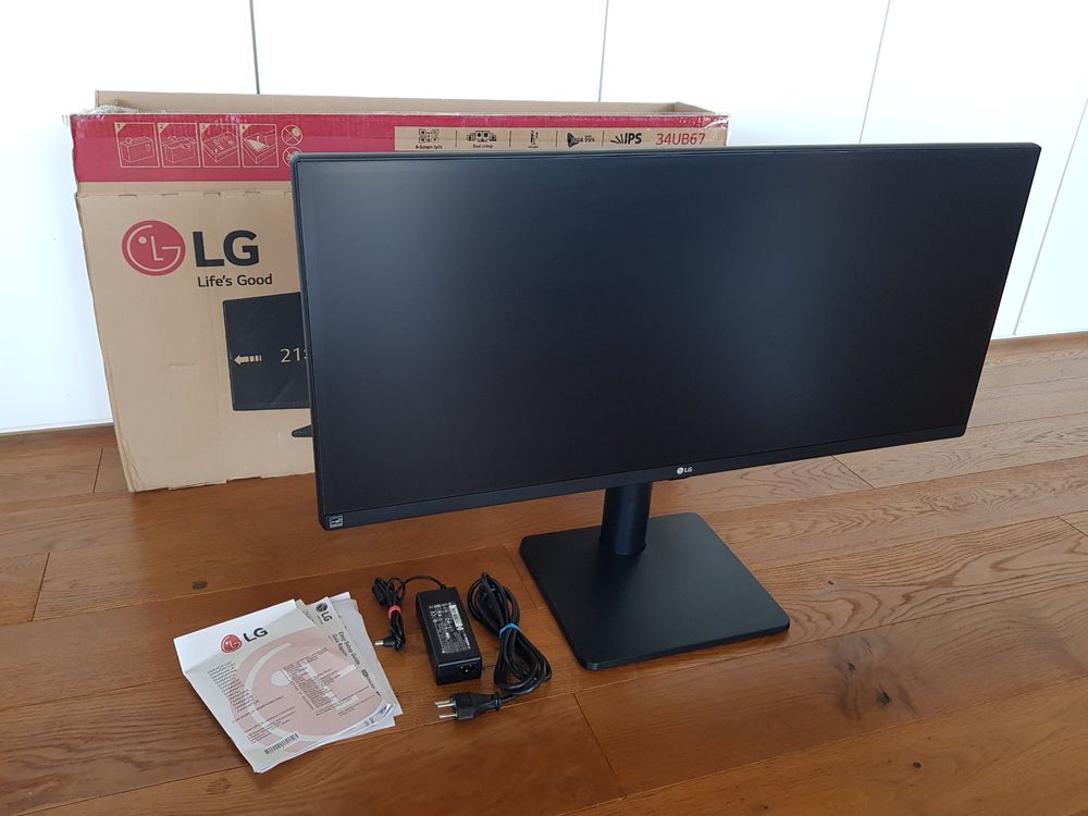 LG 34" Ultra Wide Screen IPS Top Monitor - 34UB67 - 86,3 cm (Neu ...