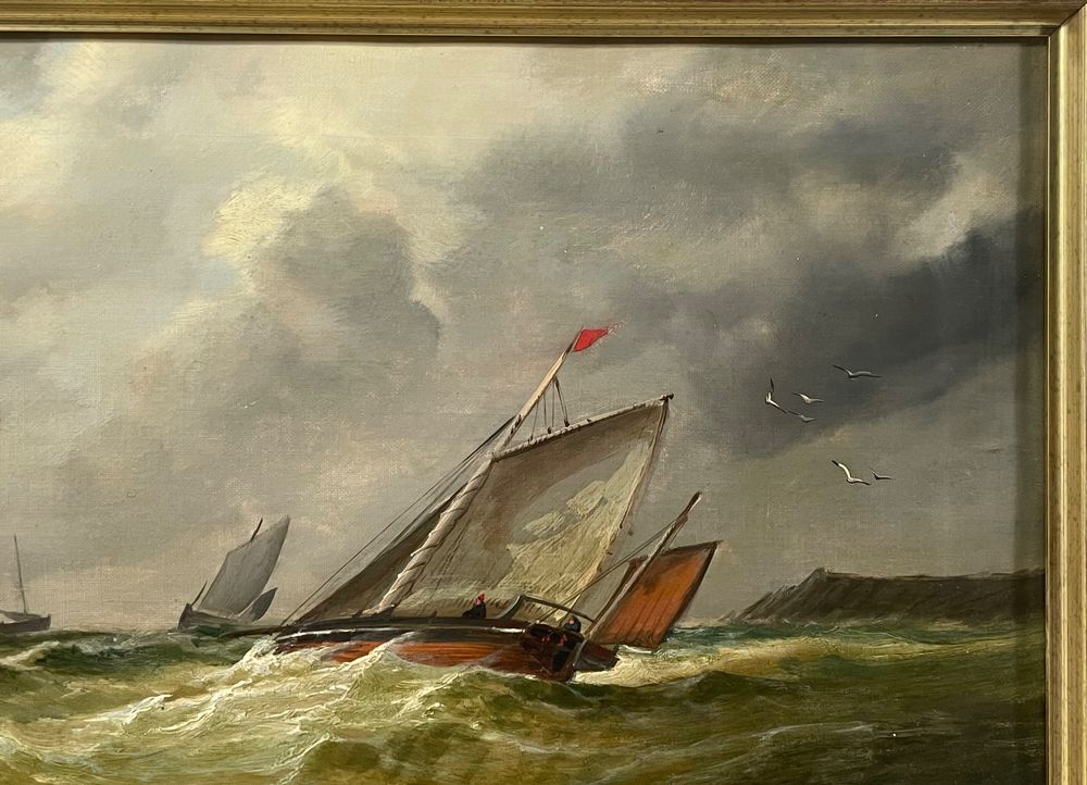 Edwin Hayes (1819/20-1904) Gemälde Stürmendes Meer | Kaufen auf Ricardo