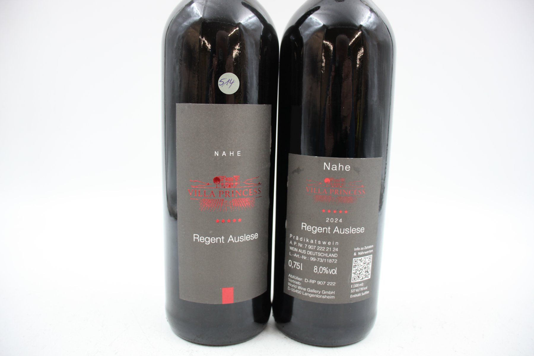 5x NAHE Regent Auslese Rotwein 2024 (25111461Z) (Neu (gemäss ...