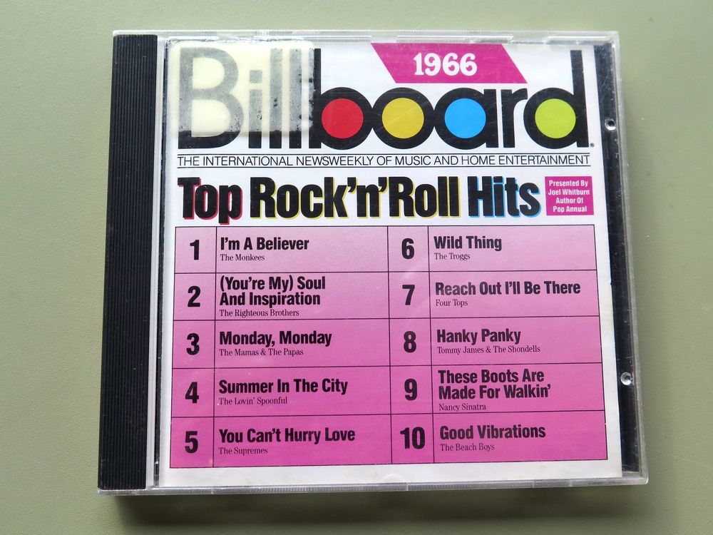 (p) CD BILLBOARD Top Rock'n'roll hits 1966, compilation 1988 | Kaufen ...