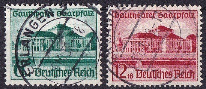 Deutsches Reich 1938, Mi 673-674 (Gebraucht) in Castione für CHF 1 ...