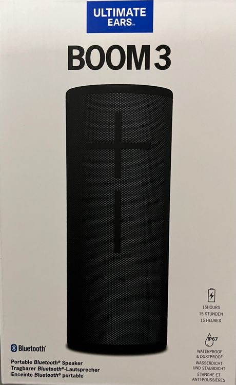 UE Boom 3 Bluetooth Speaker Night black (984-001360) (Neu und ...