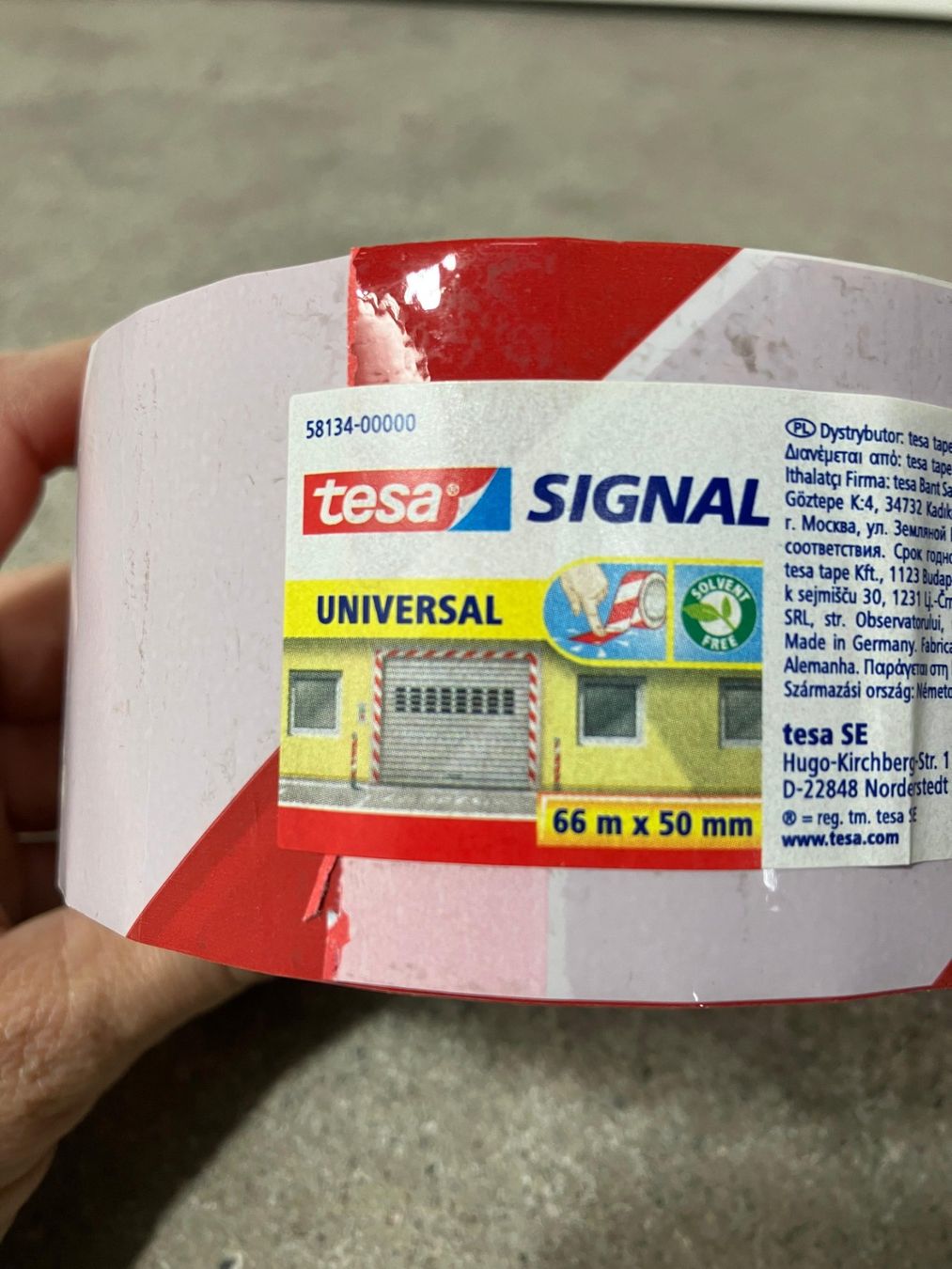 NEU! Tesa Signal Warnklebeband, rot/weiss, Absperrband (Neu und ...