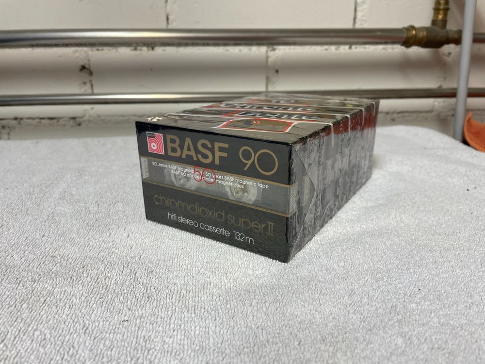 10x BASF 90 Chromdioxid Super II Kassette Tape HiFi Stereo (Neu und originalverpackt) in ...