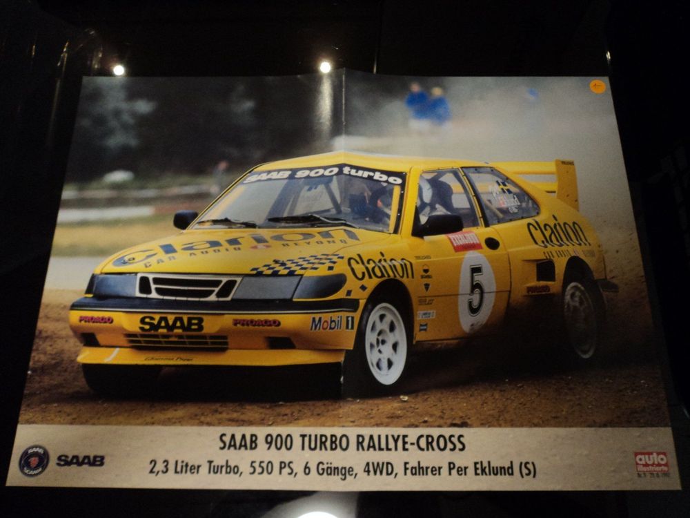 Poster Saab 900 Turbo Rallye 1997 | Kaufen auf Ricardo