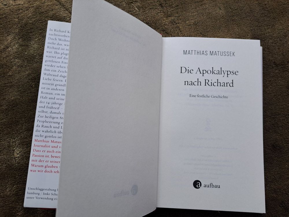 Matthias Matussek - Die Apokalypse nach Richard | Kaufen auf Ricardo