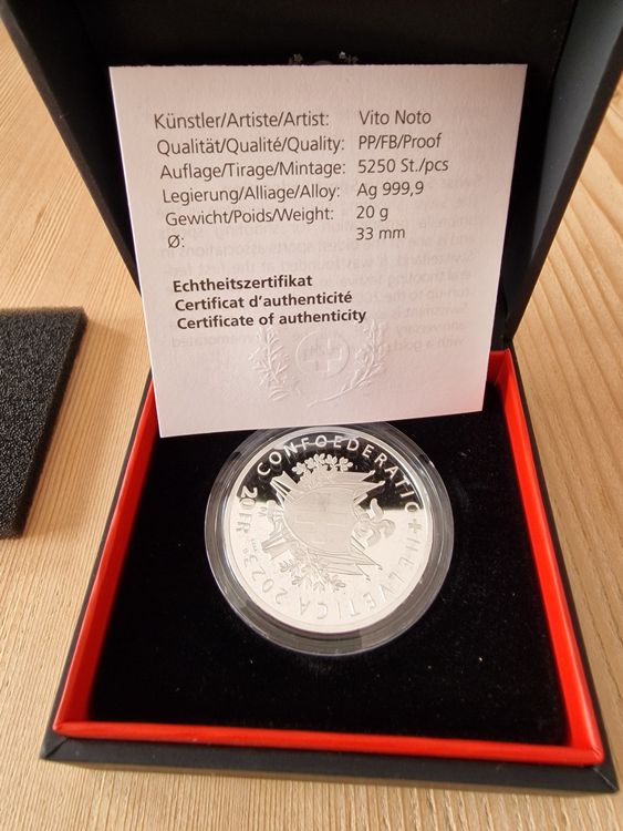 20 Franken Gedenkmünze PP | Kaufen auf Ricardo