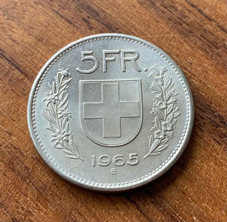 Schweiz 5 Franken 1965 Silber | Kaufen auf Ricardo
