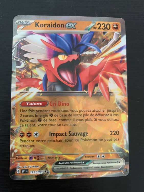 Koraidon ex 125/198(fr) carte Pokémon | Kaufen auf Ricardo