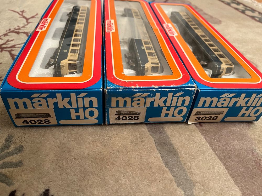 Märklin 3028 und 2 mal 4028, Triebwagen DB, H0 (Gebraucht) in für CHF ...
