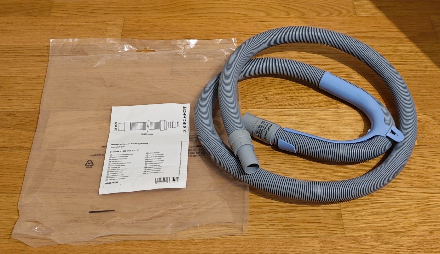 Kirchhoff Ablaufschlauch-Verlängerung - 1,5m, Kunststoff (Gebraucht) in ...