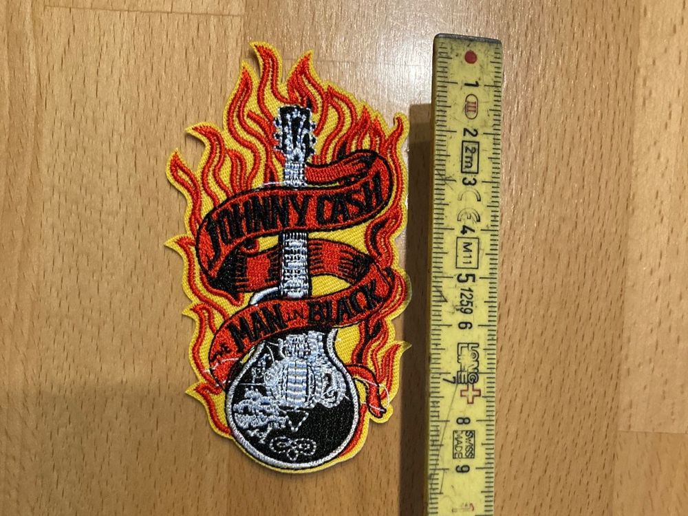Johnny Cash Patch Sticker Aufnäher Metal Rock Band 2 (Neu (gemäss ...